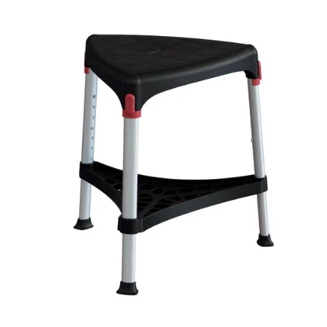 King Triangle shower Stool with Tray - Adjustable Height – 4MOBILITY WA ...
